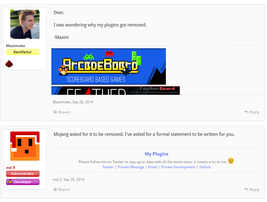 Solved - FeatherBoard | The 10-year story | SpigotMC - High Performance Minecraft Community